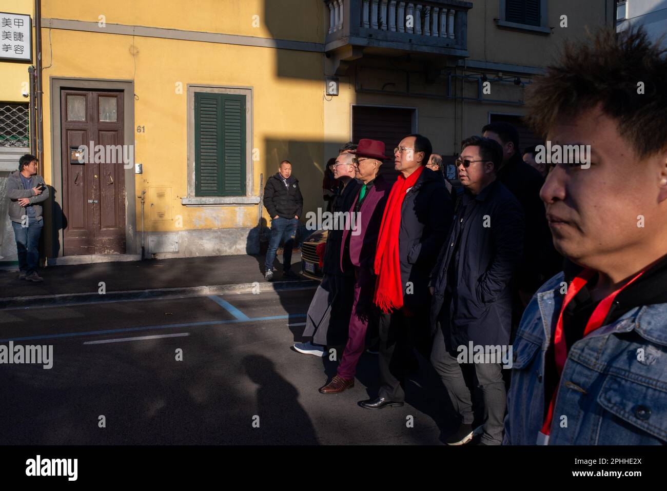 Celebrations for the Chinese New Year in Prato of one of the largest ...