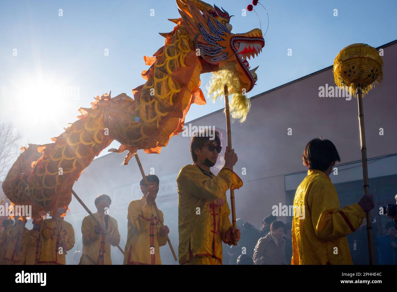 Celebrations for the Chinese New Year in Prato of one of the largest ...