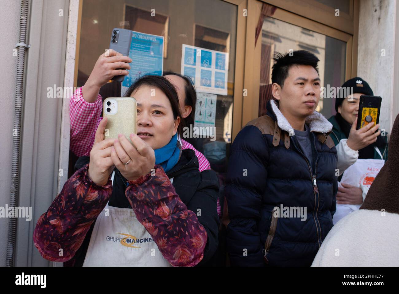 Celebrations for the Chinese New Year in Prato of one of the largest ...
