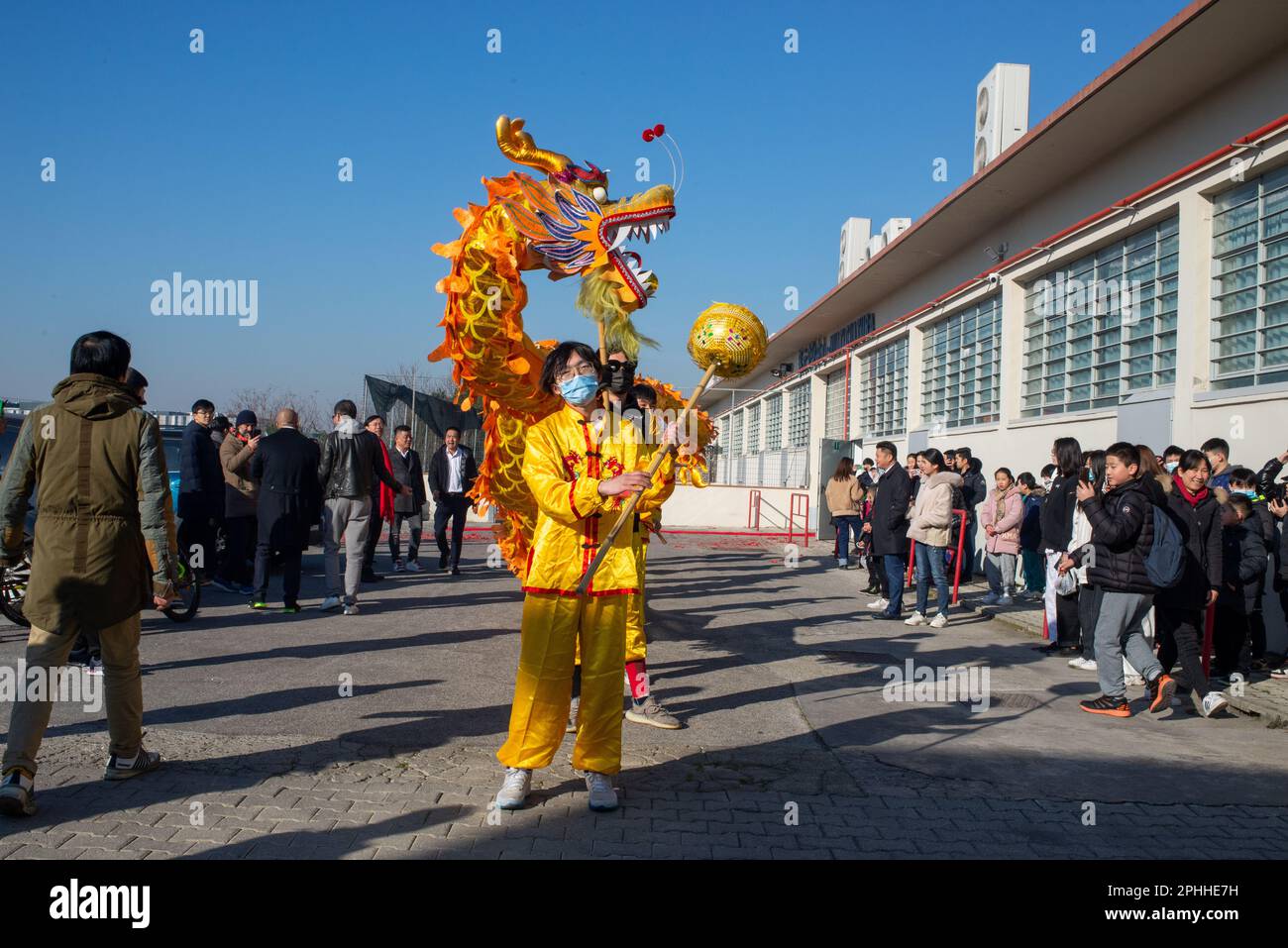Celebrations for the Chinese New Year in Prato of one of the largest ...