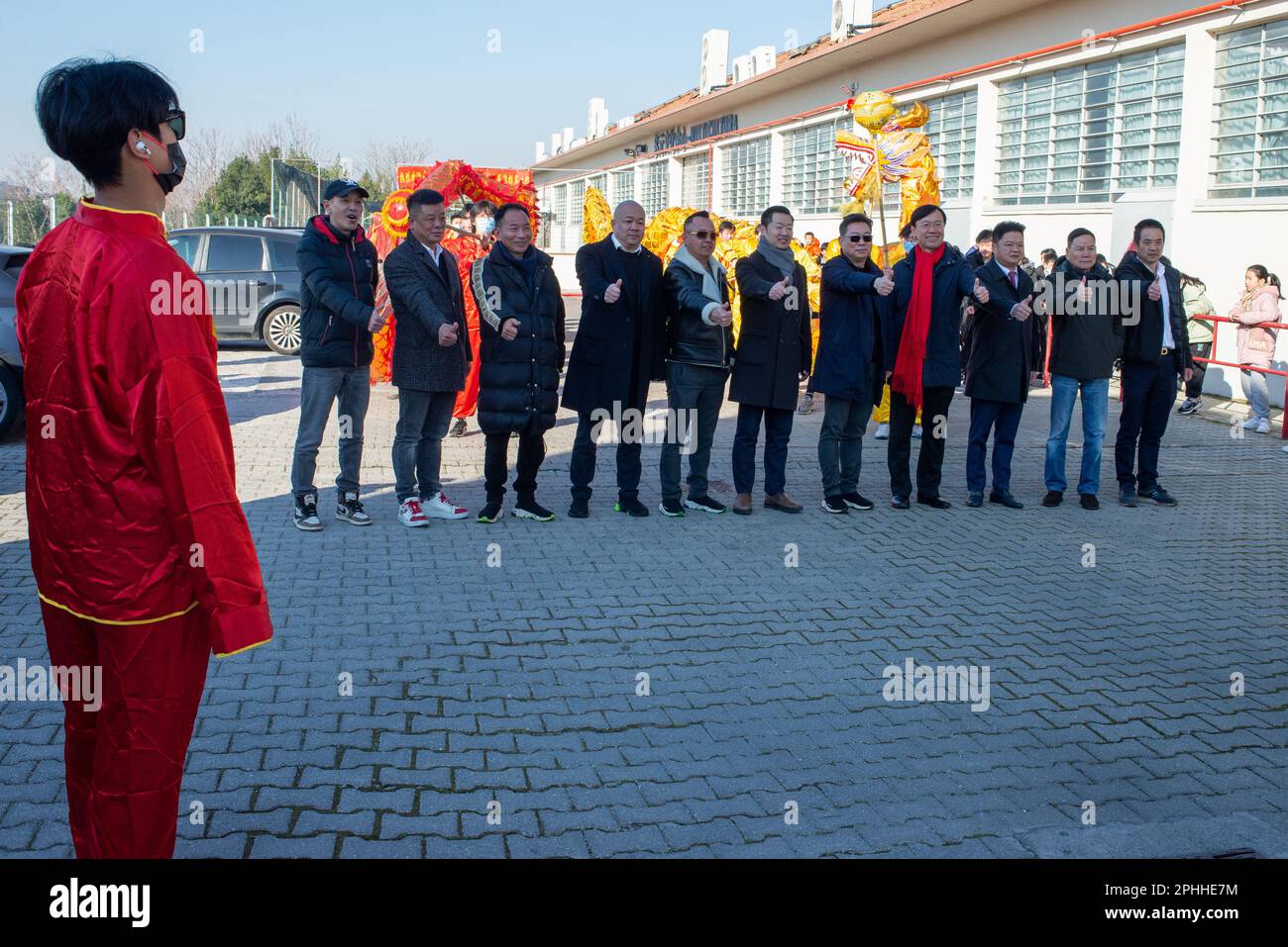 Celebrations for the Chinese New Year in Prato of one of the largest ...