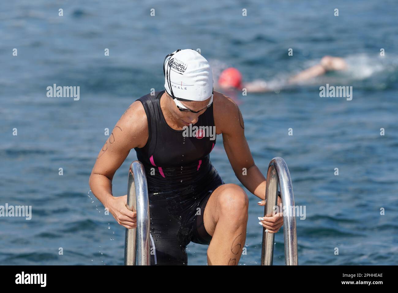 ISTANBUL, TURKIYE - JULY 02, 2022: Undefined athlete competing in ...