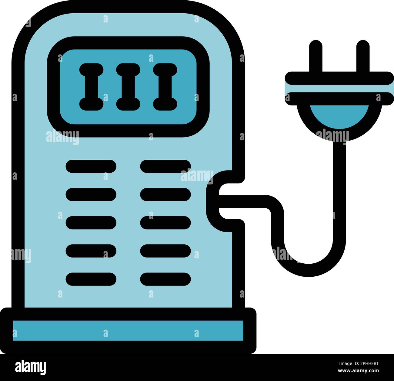 Accessible charging station icon. Outline Accessible charging station ...