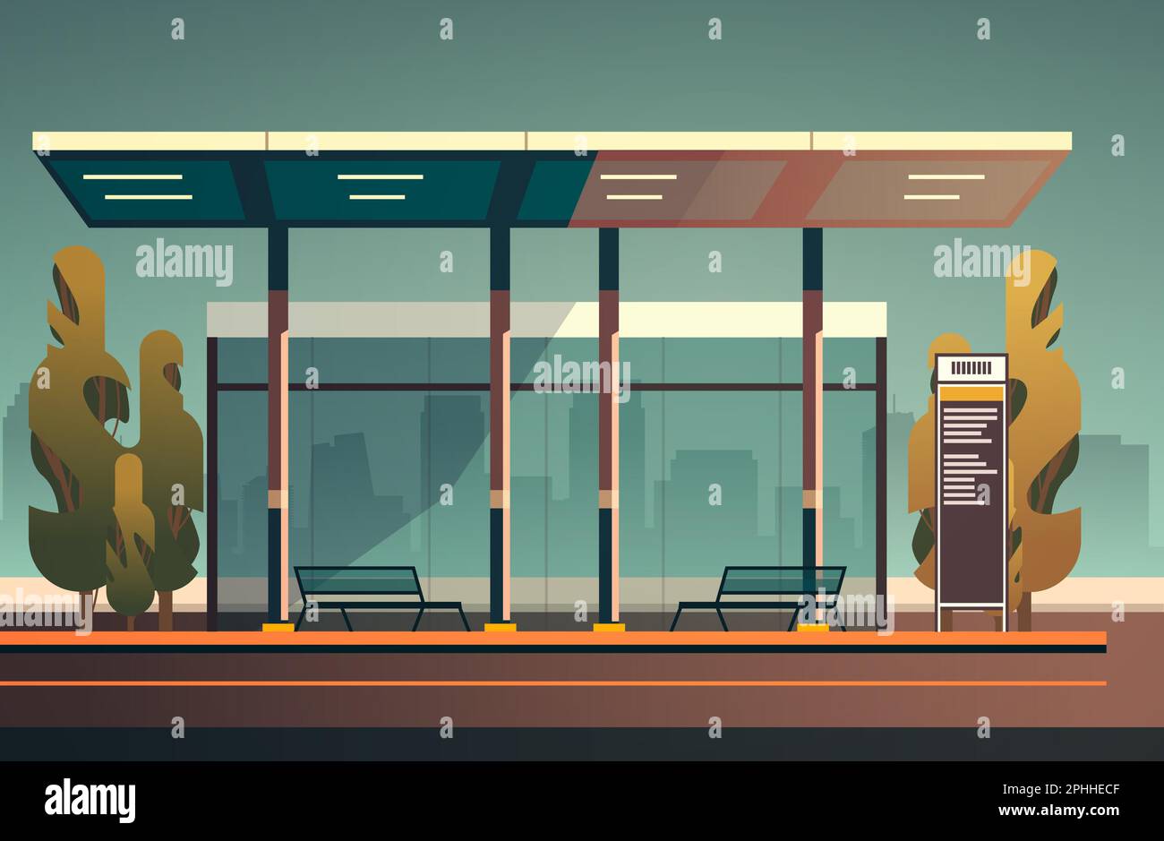 modern city transportation building bus station waiting terminal for ...