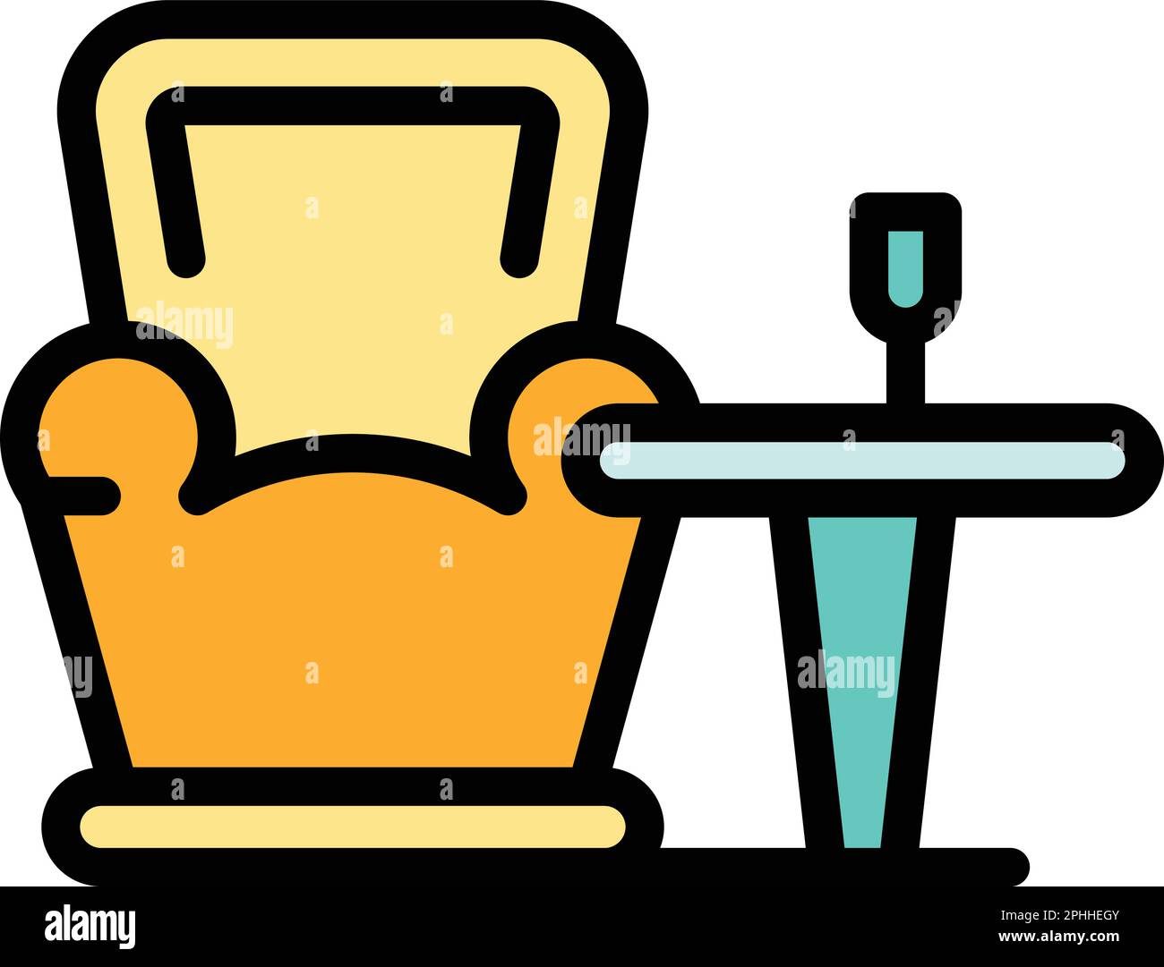 Night club lounge icon. Outline Night club lounge vector icon for web ...