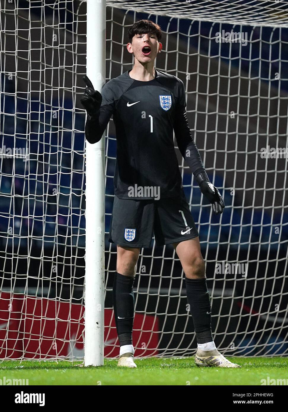 England goalkeeper James Beadle during the UEFA U19 European Championship Elite Qualifying match ...