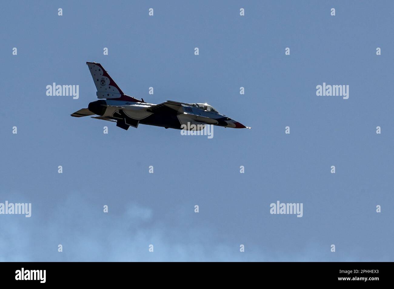 The U.S. Air Force Thunderbirds fly over Davis-Monthan Air Force Base ...