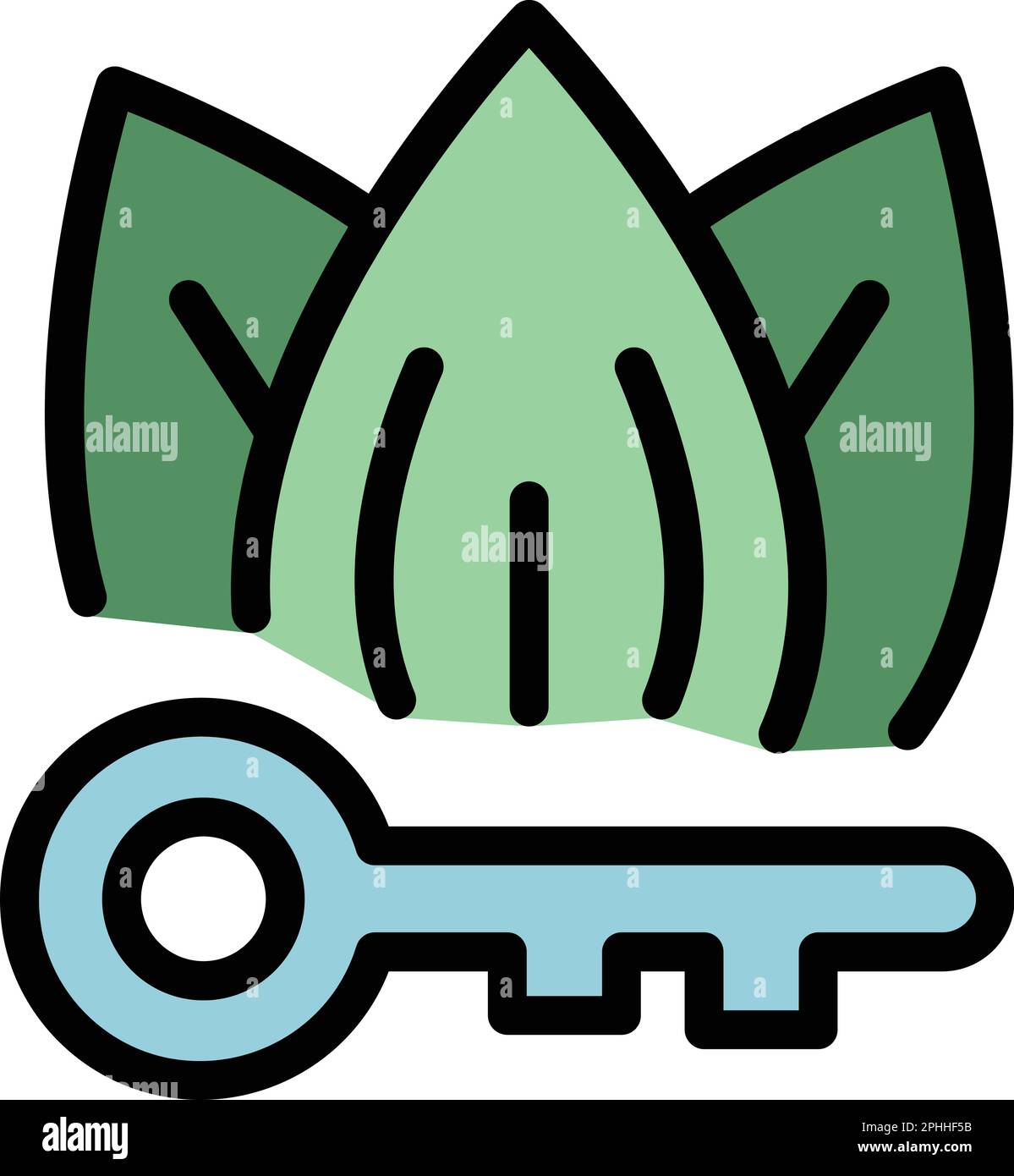 Accessible environment key icon. Outline Accessible environment key ...