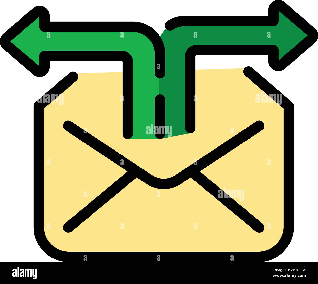 Social media marketing mail icon. Outline Social media marketing mail ...