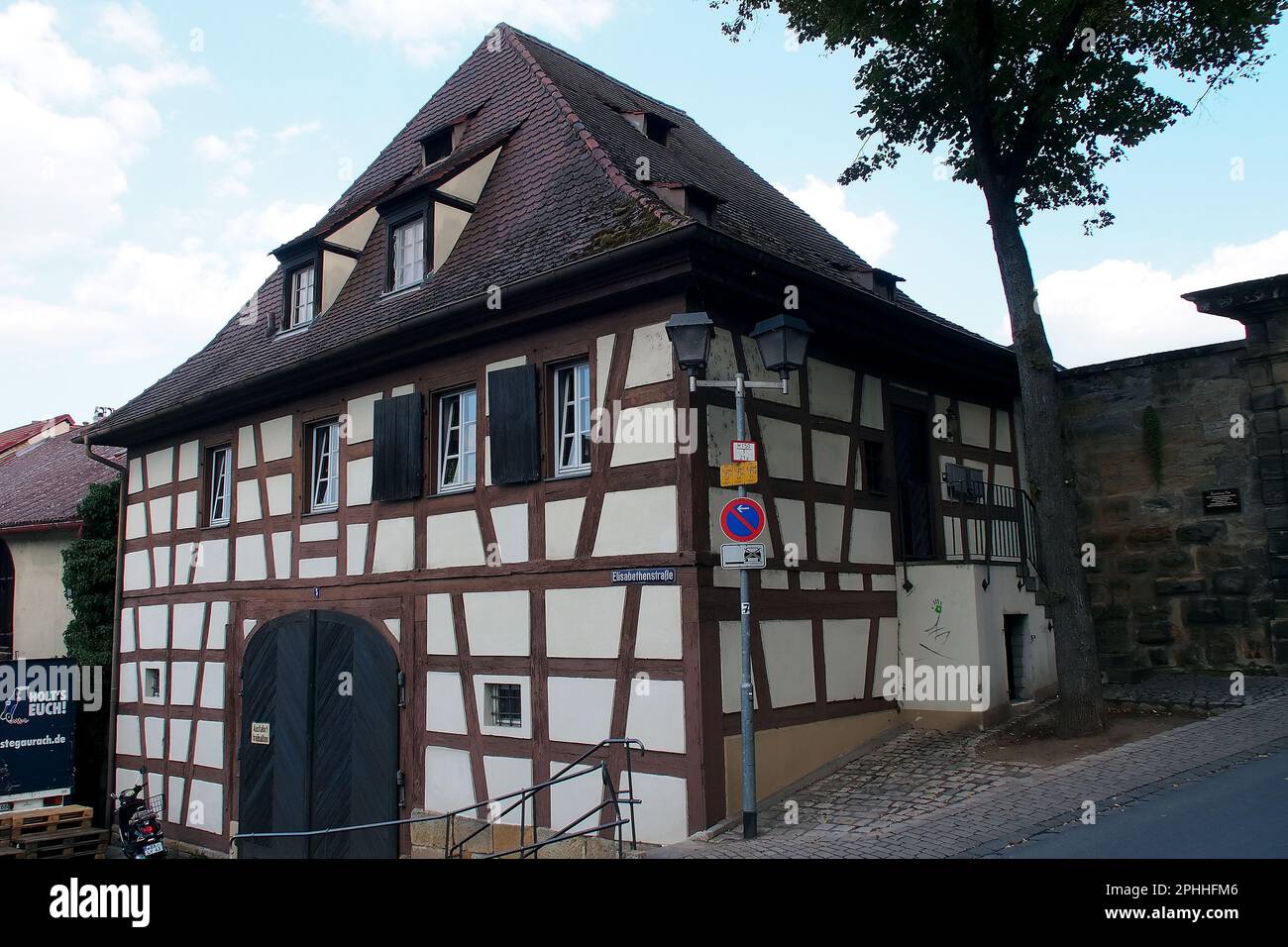 downtown, Bamberg, Upper Franconia, Oberfranken, Germany, Europe UNESCO ...