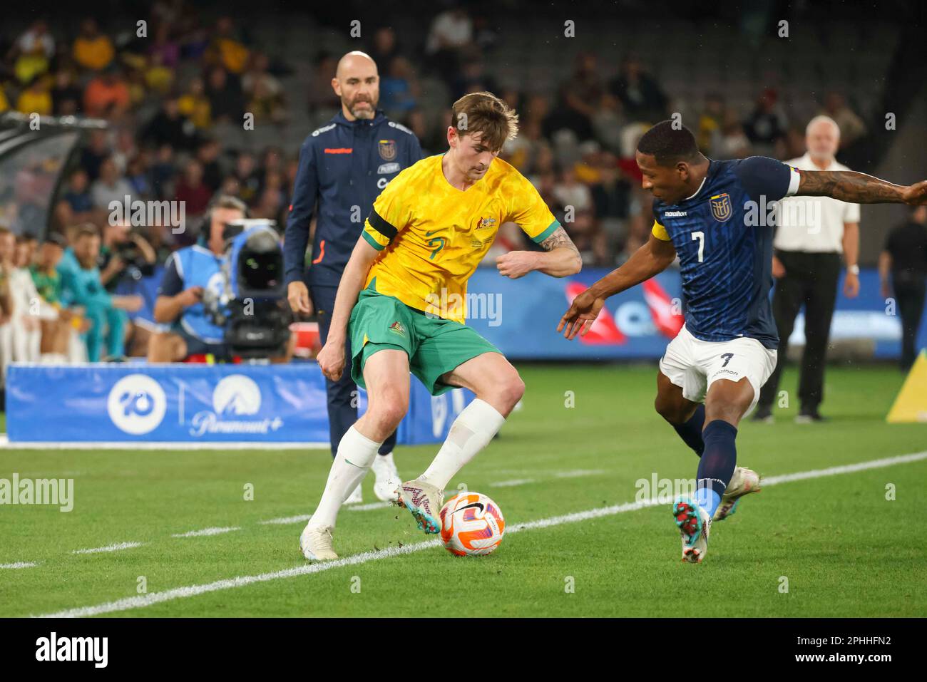 Melbourne, Australia. 28th Mar, 2023. Connor Metcalfe of Australia and ...