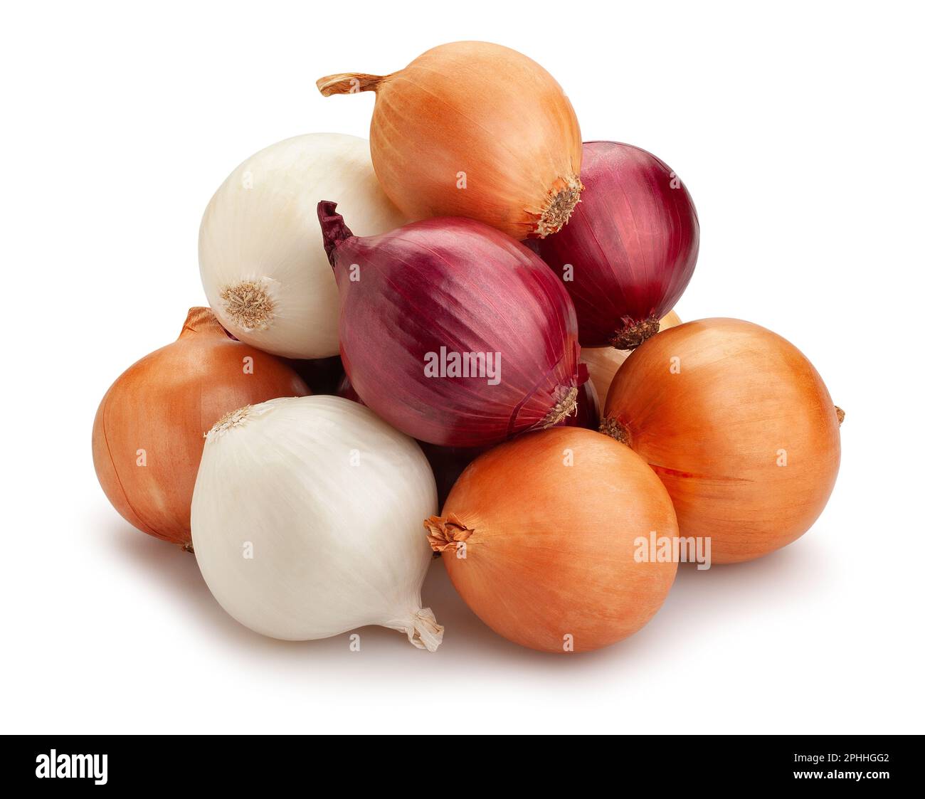 colorful onions path isolated on white Stock Photo - Alamy