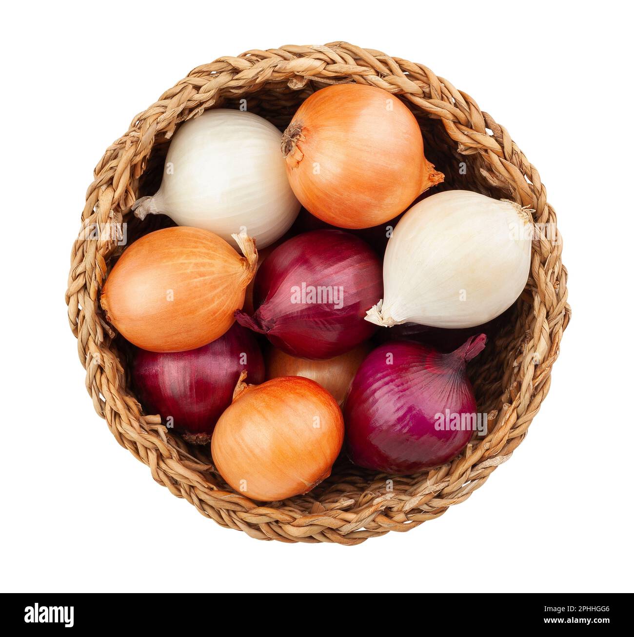colorful onions path isolated on white Stock Photo - Alamy