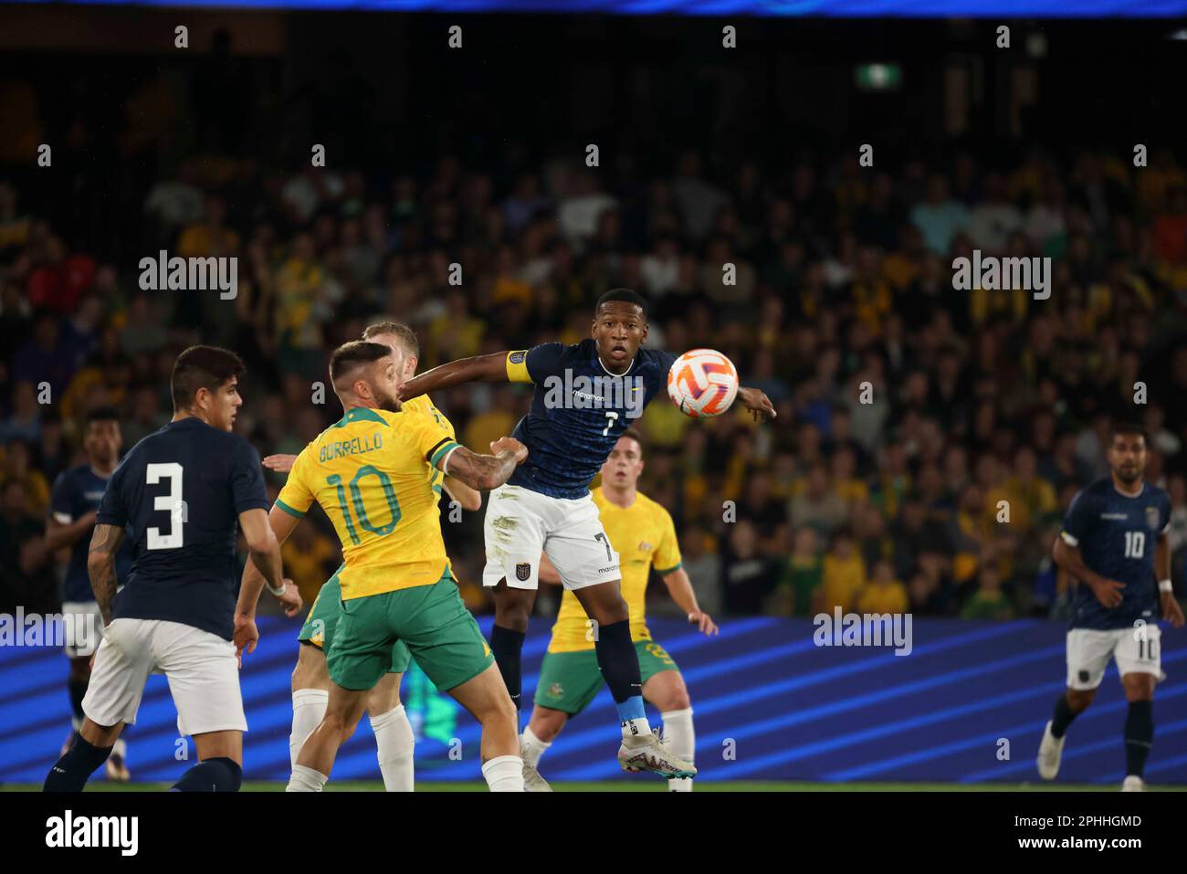 Melbourne, Australia. 28th Mar, 2023. Pervis Estupiñan of Ecuador and ...