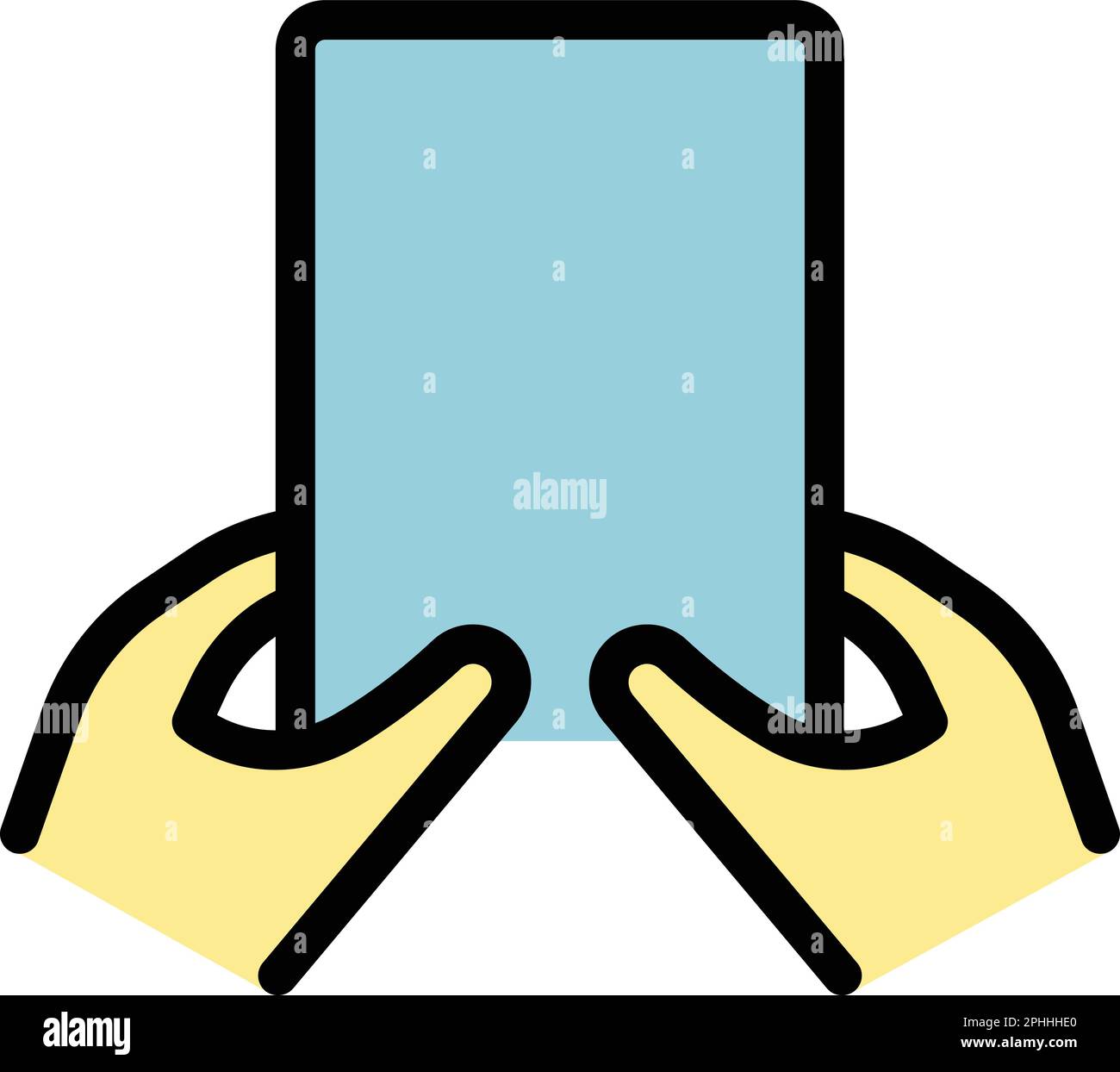 Phone taking selfie icon outline vector. Hand smartphone. Smart camera ...