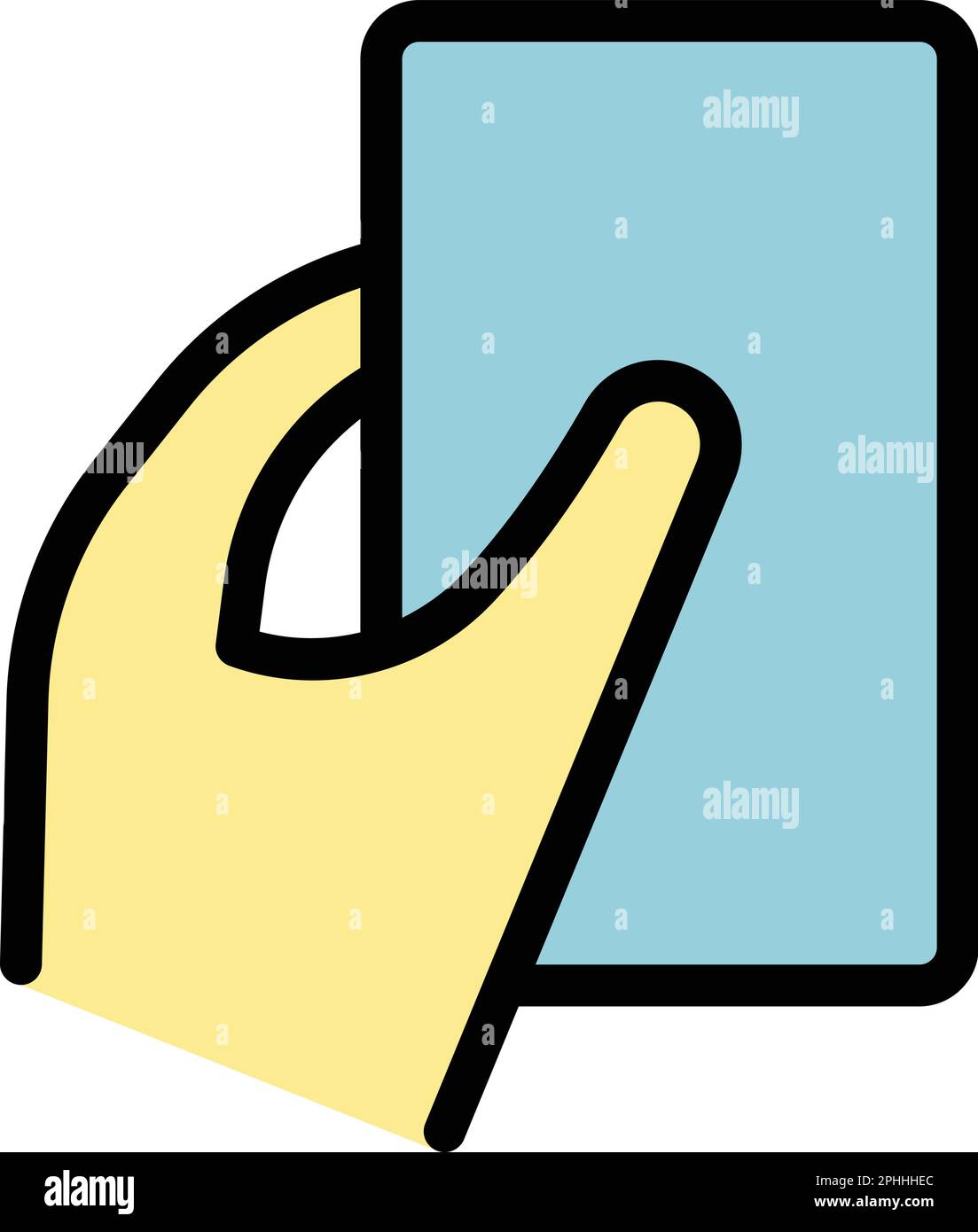 Using handphone icon outline vector. Hand phone. Smart mobile color ...