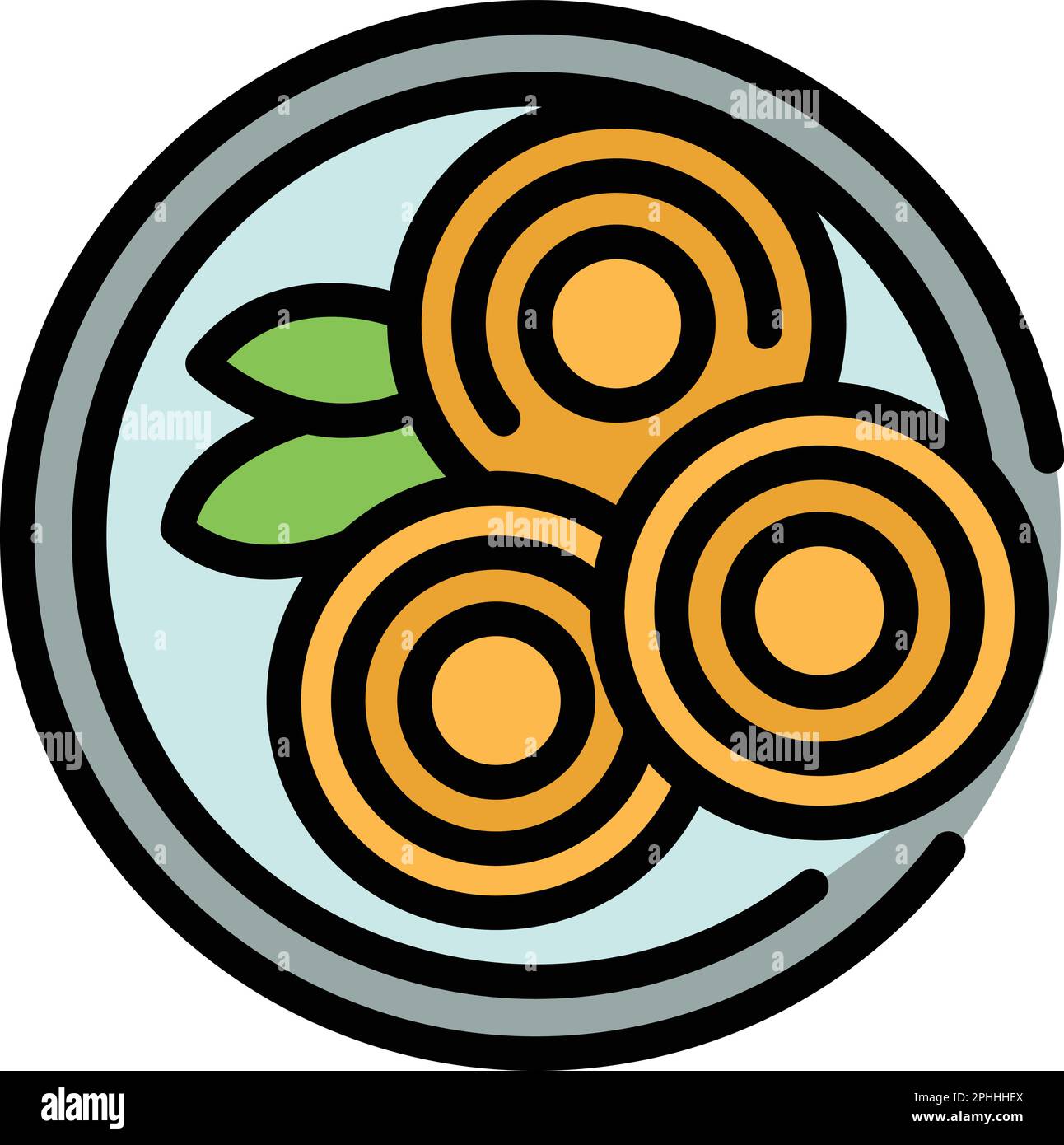 Noodle plate icon. Outline Noodle plate vector icon for web design ...