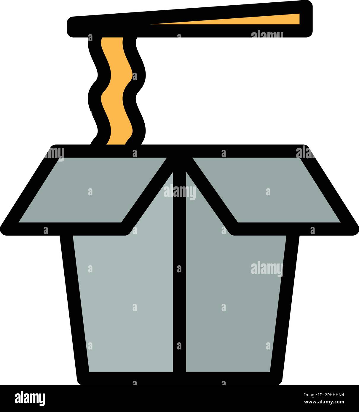 Korean box icon. Outline Korean box vector icon for web design isolated ...