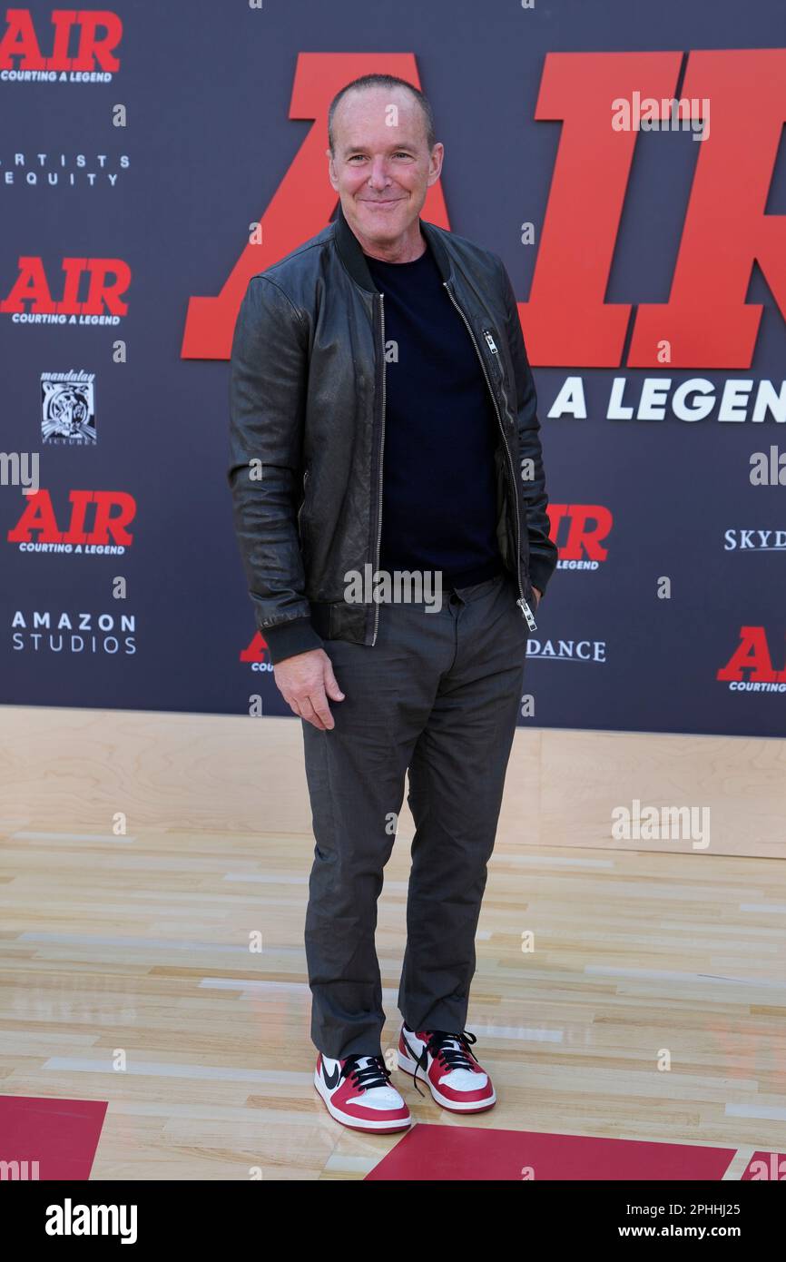 Clark Gregg arrives at the world premiere of "Air" on Monday, March 27 ...