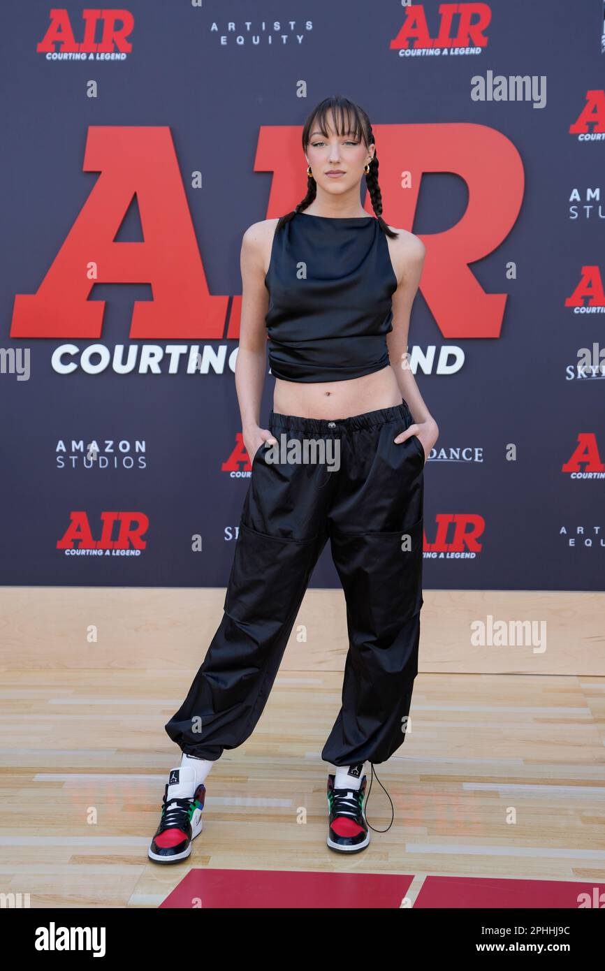 Ava Michelle arrives at the world premiere of "Air" on Monday, March 27 ...