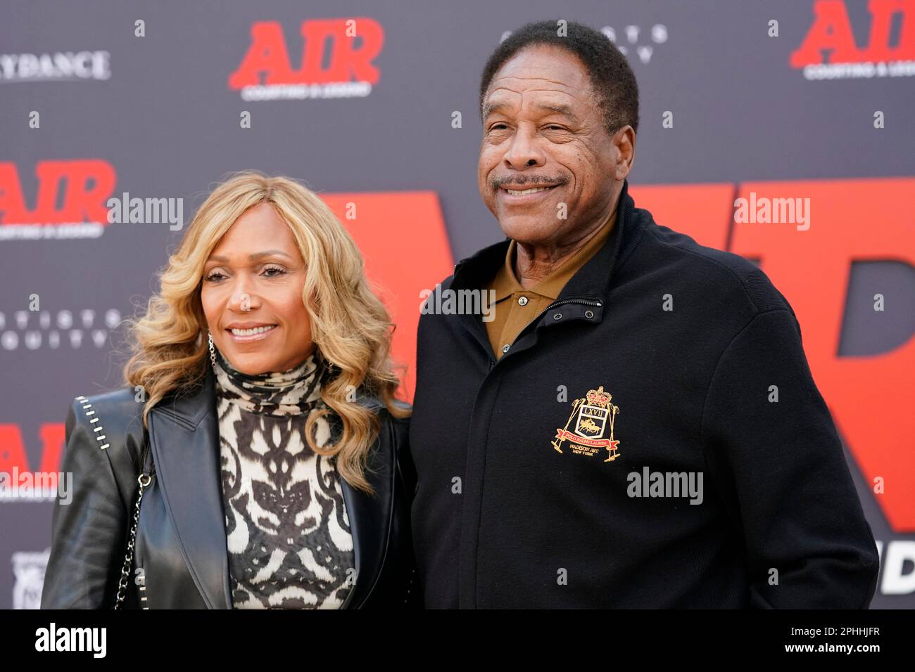 Tonya Turner and Dave Winfield arrive at the world premiere of "Air" on ...