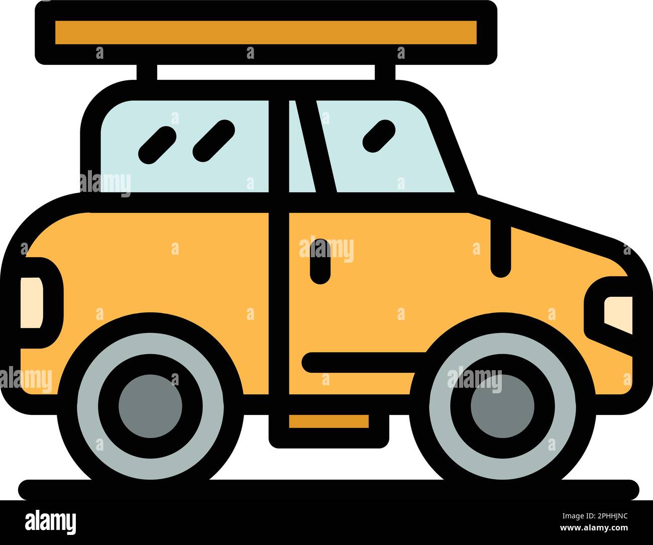 Travel safari car icon. Outline Travel safari car vector icon for web ...