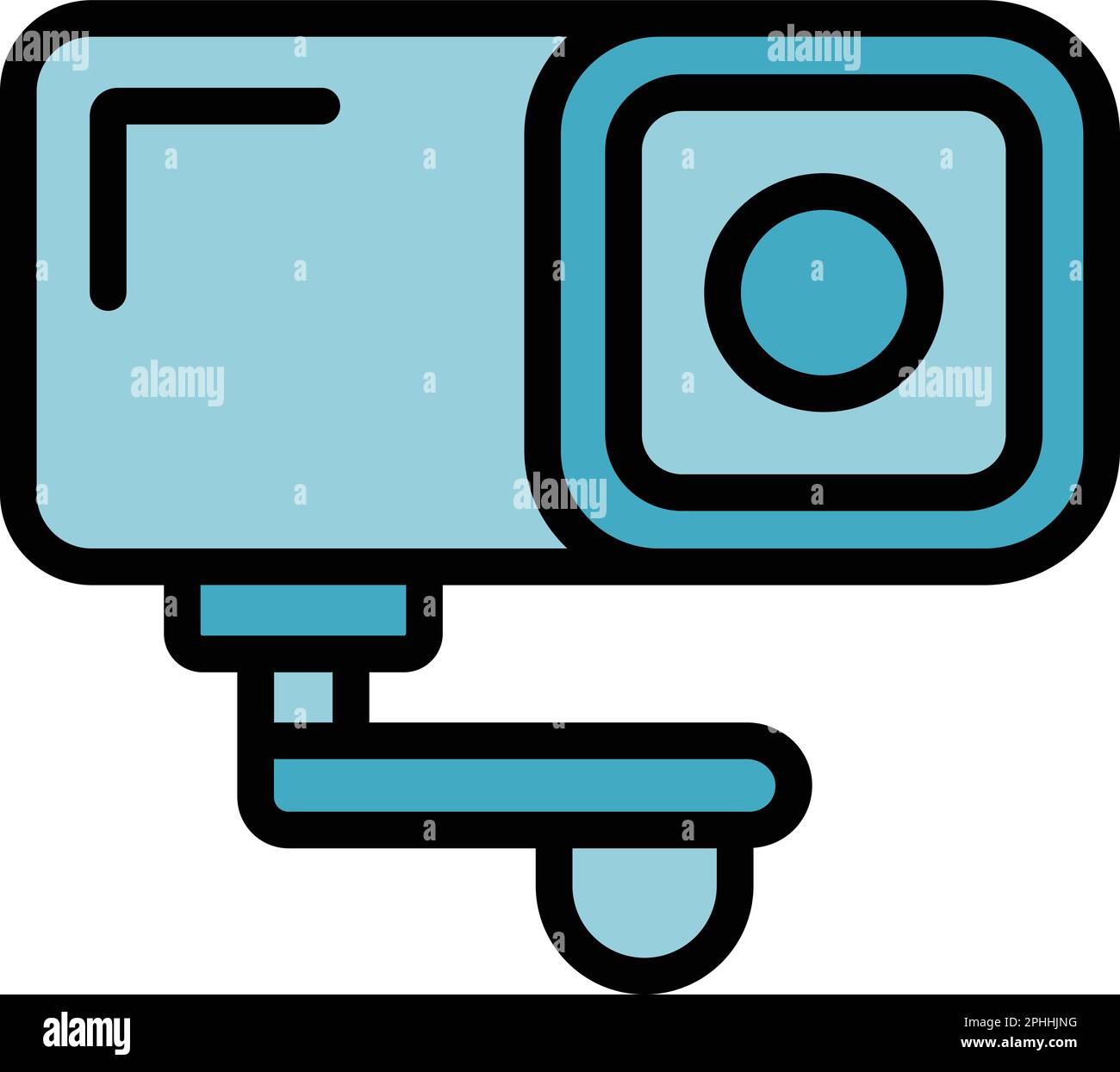 Security camera icon. Outline Security camera vector icon for web ...