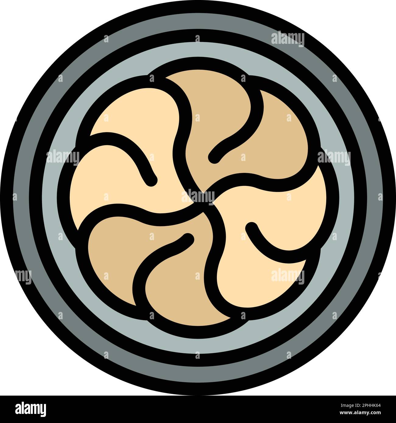 Rice wasabi icon. Outline Rice wasabi vector icon for web design ...