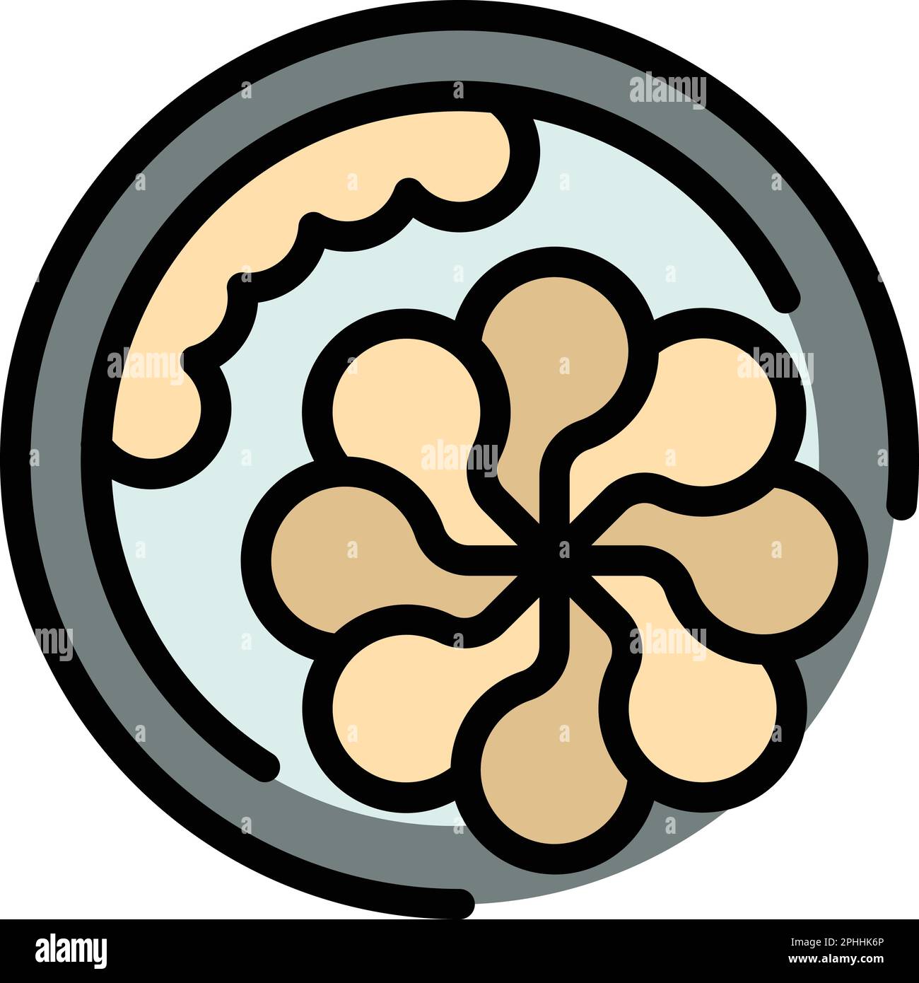 Flower wasabi icon. Outline Flower wasabi vector icon for web design ...