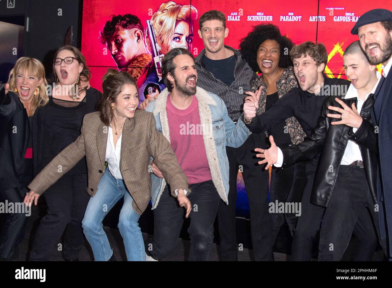 Paris, France. 28th Mar, 2023. Fannie Pailloux, Emilie Gavois-Kahn ...