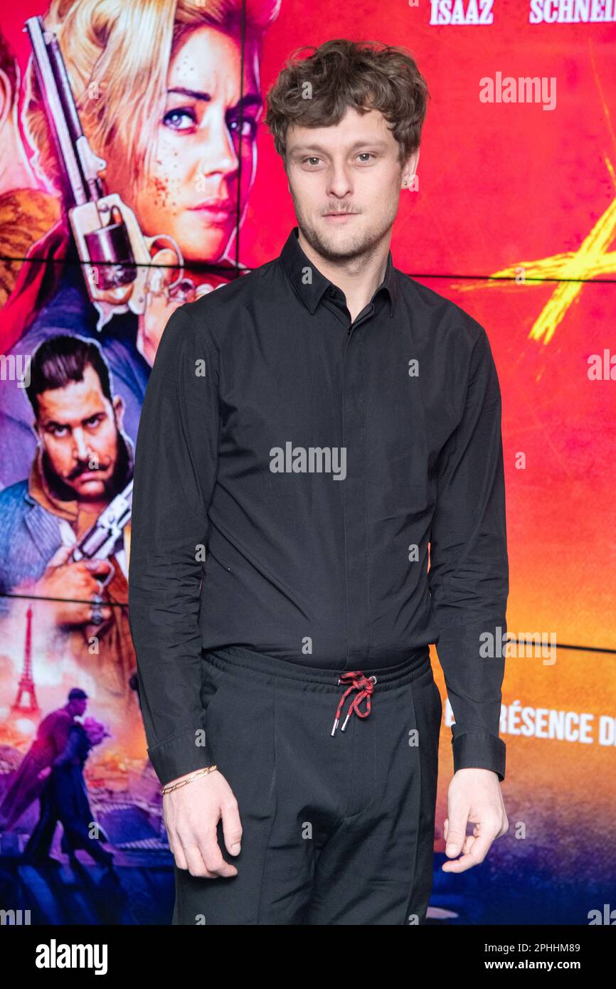 Paris, France. 28th Mar, 2023. Rod Paradot attending the Apaches ...