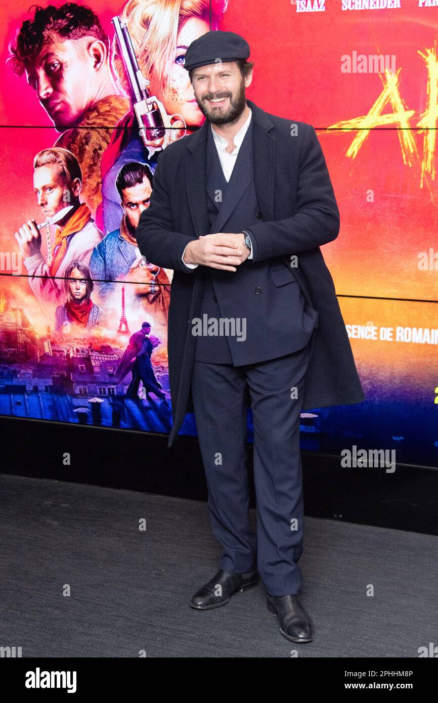 Paris, France. 28th Mar, 2023. Hugo Becker attending the Apaches ...