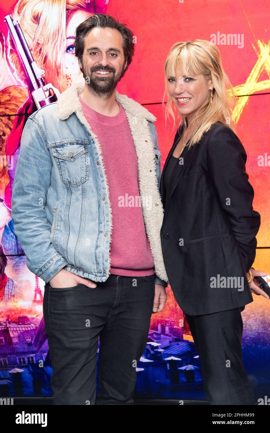 Paris, France. 28th Mar, 2023. Romain Quirot and Fannie Pailloux ...