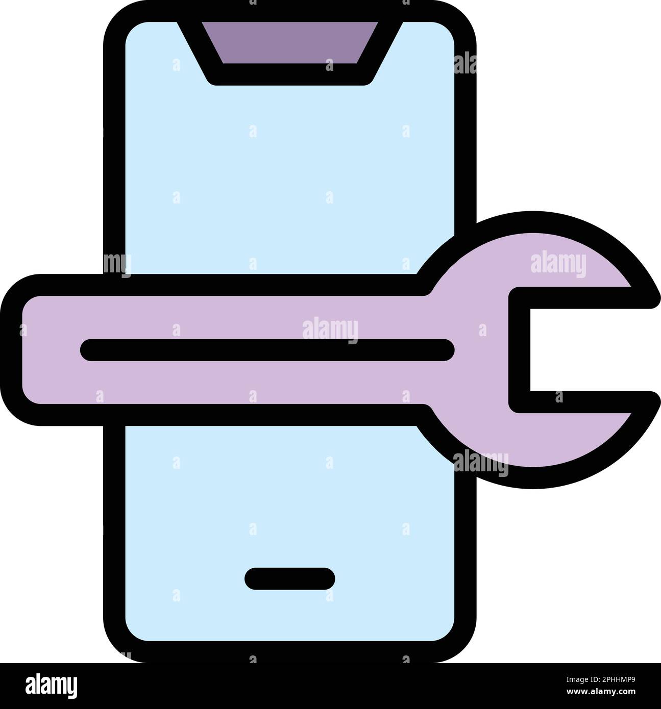 Api phone icon. Outline Api phone vector icon for web design isolated ...