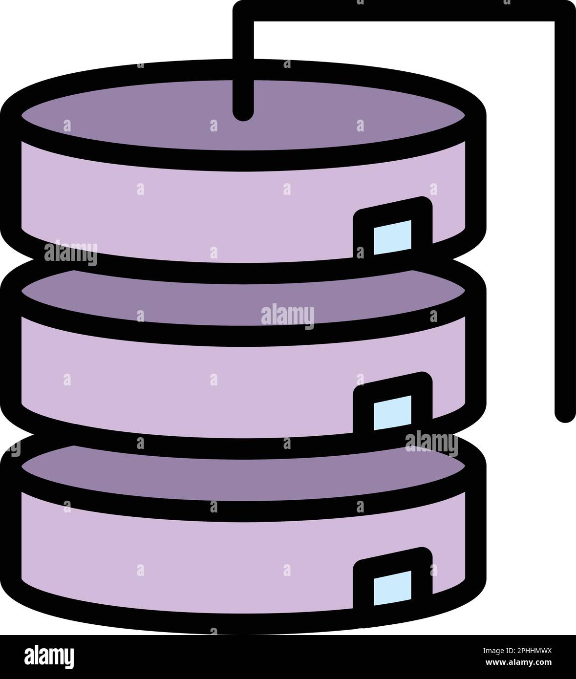 Api server icon. Outline Api server vector icon for web design isolated ...