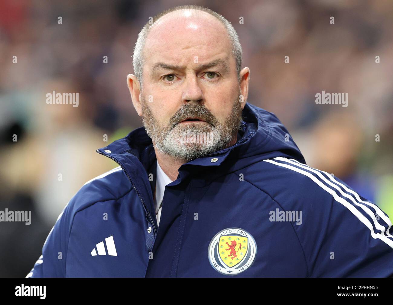 Scotland manager Steve Clarke during the UEFA Euro 2024 qualifying ...