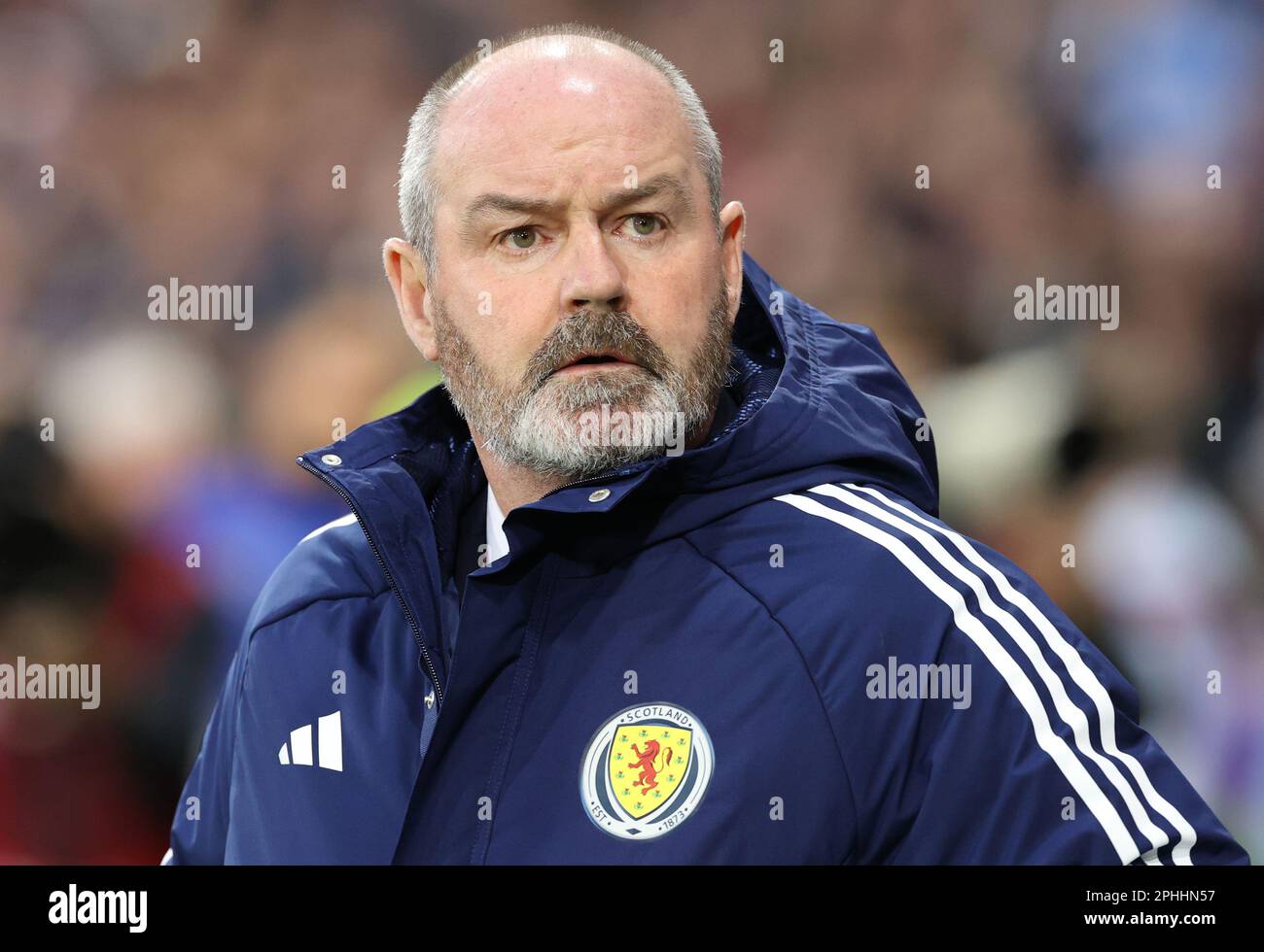 Scotland manager Steve Clarke during the UEFA Euro 2024 qualifying ...