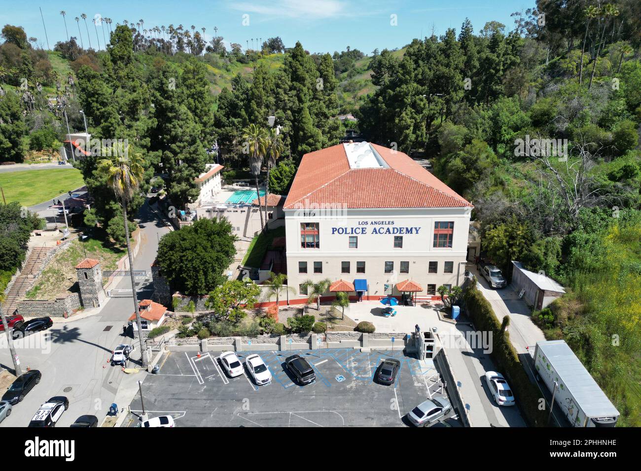 An aerial view of the Los Angeles Police Academy, Tuesday, Mar. 28 ...
