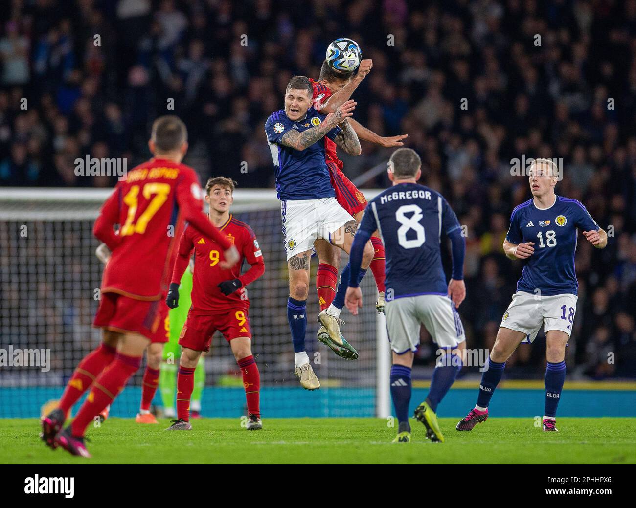 28th March 2023; Hampden Park, Glasgow, Scotland: Euro 2024 Qualifier ...