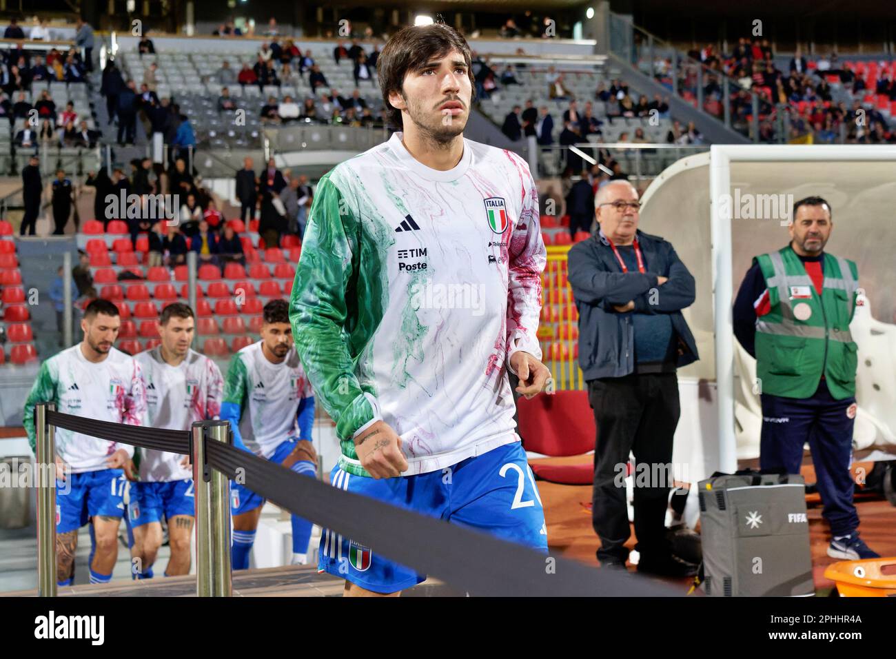 Sandro Tonali (Italy) during European Qualifiers - Malta vs Italy, UEFA ...