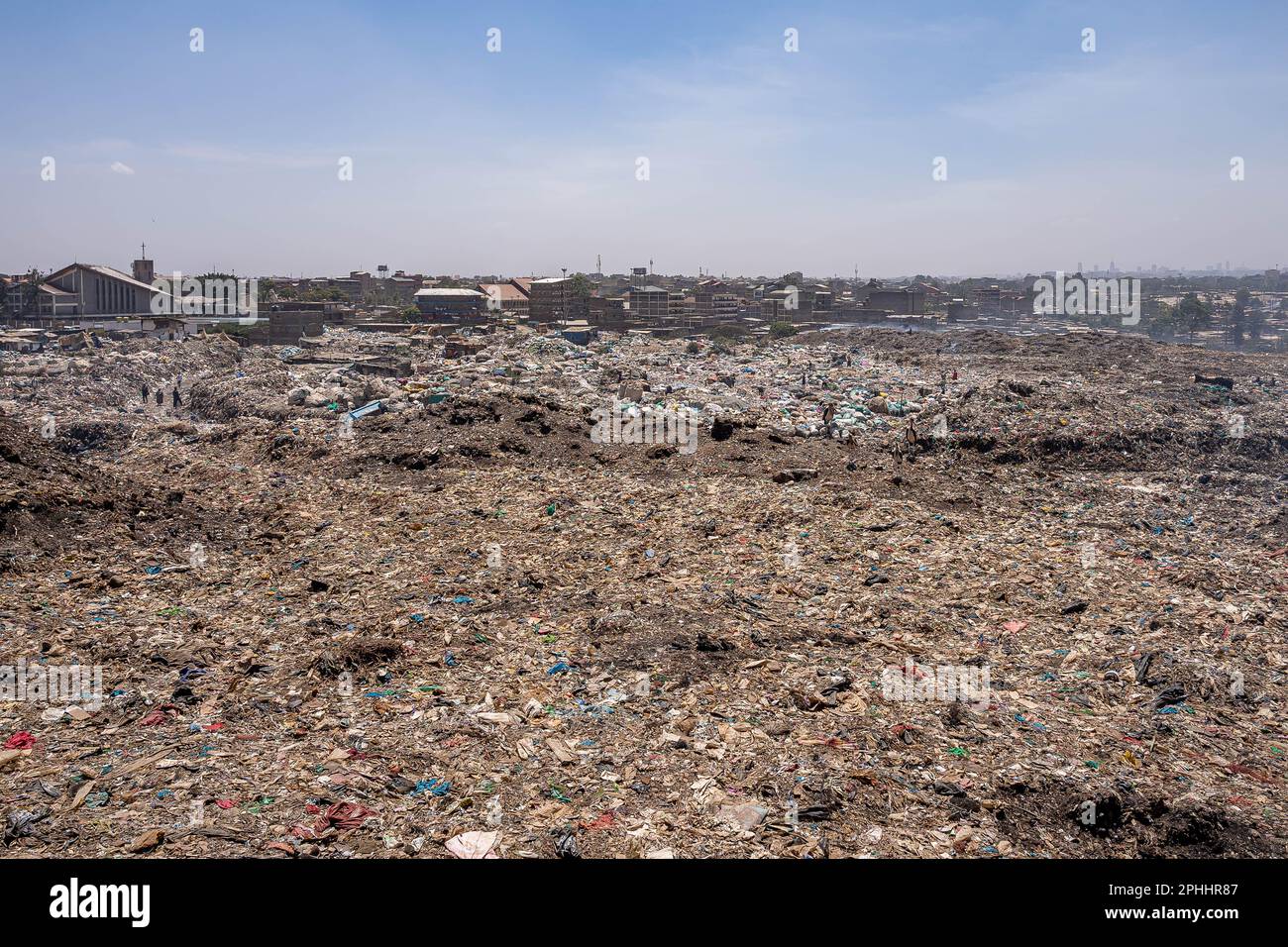 Nairobi, Kenya. 23rd Feb, 2023. Panoramic view of Dandora dumpsite ...