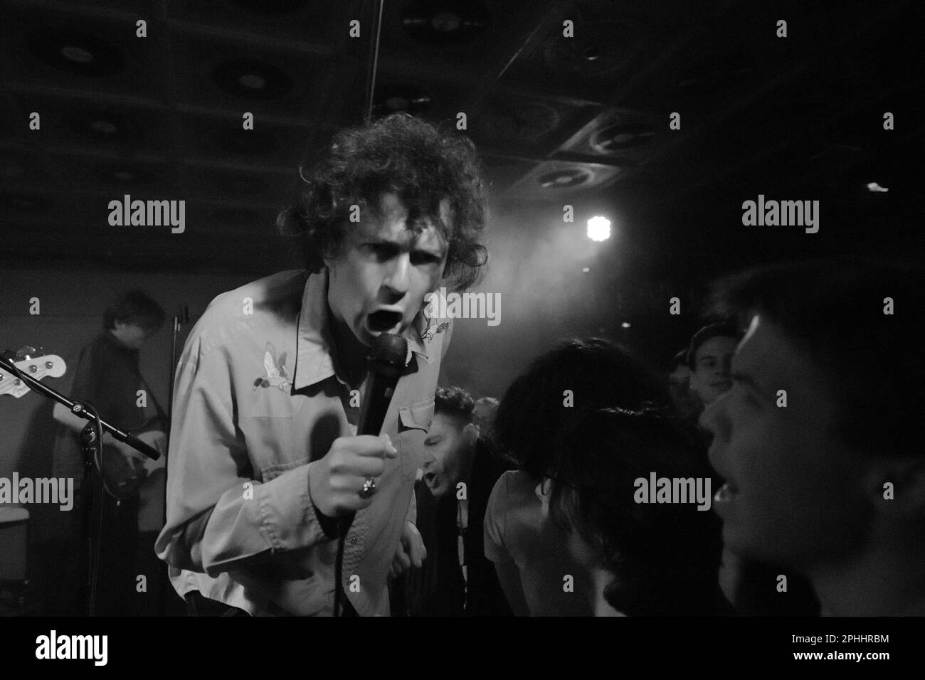 Post-punk British band from London, Shame, performing live in Molotow ...