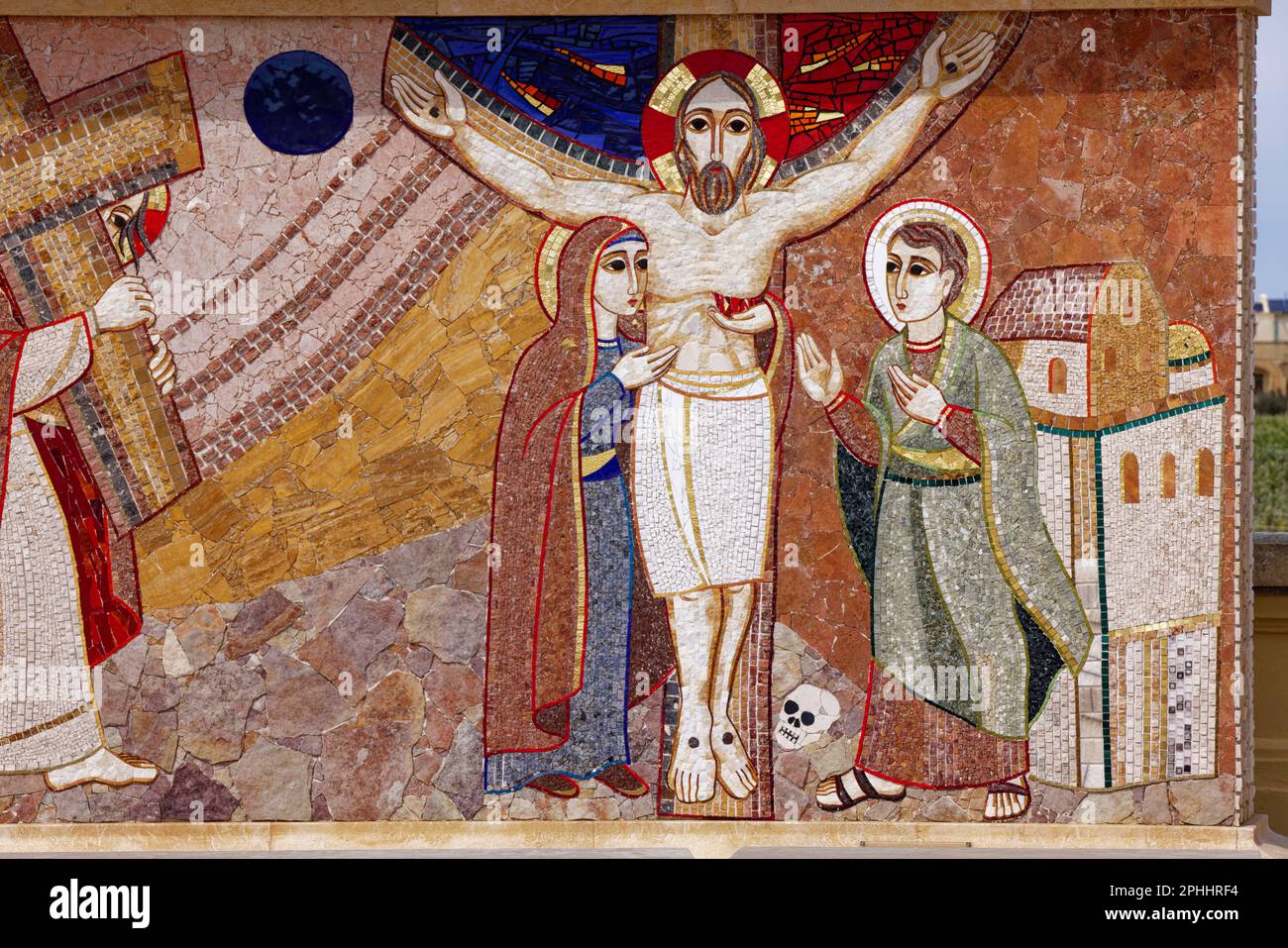 Gharb, Gozo island, Malta. 22nd Mar, 2023. The Ta' Pinu Basilica is ...