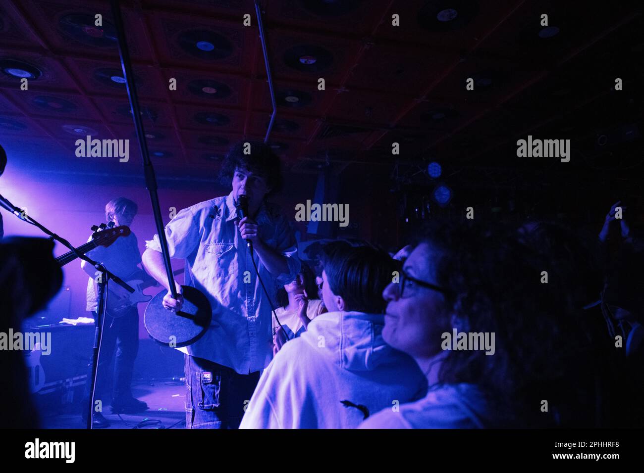 Post-punk British band from London, Shame, performing live in Molotow ...