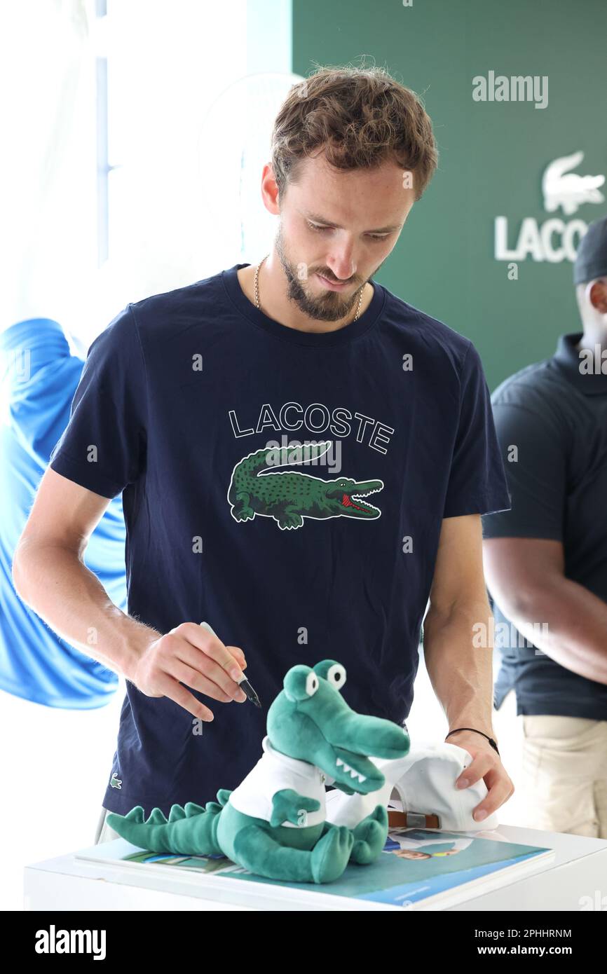 MIAMI GARDENS, FLORIDA - MARCH 27: Daniil Medvedev on Day 9 of the ...