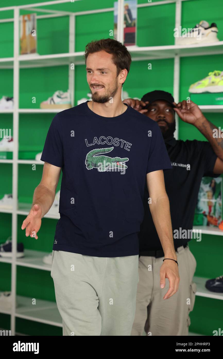 MIAMI GARDENS, FLORIDA - MARCH 27: Daniil Medvedev on Day 9 of the ...