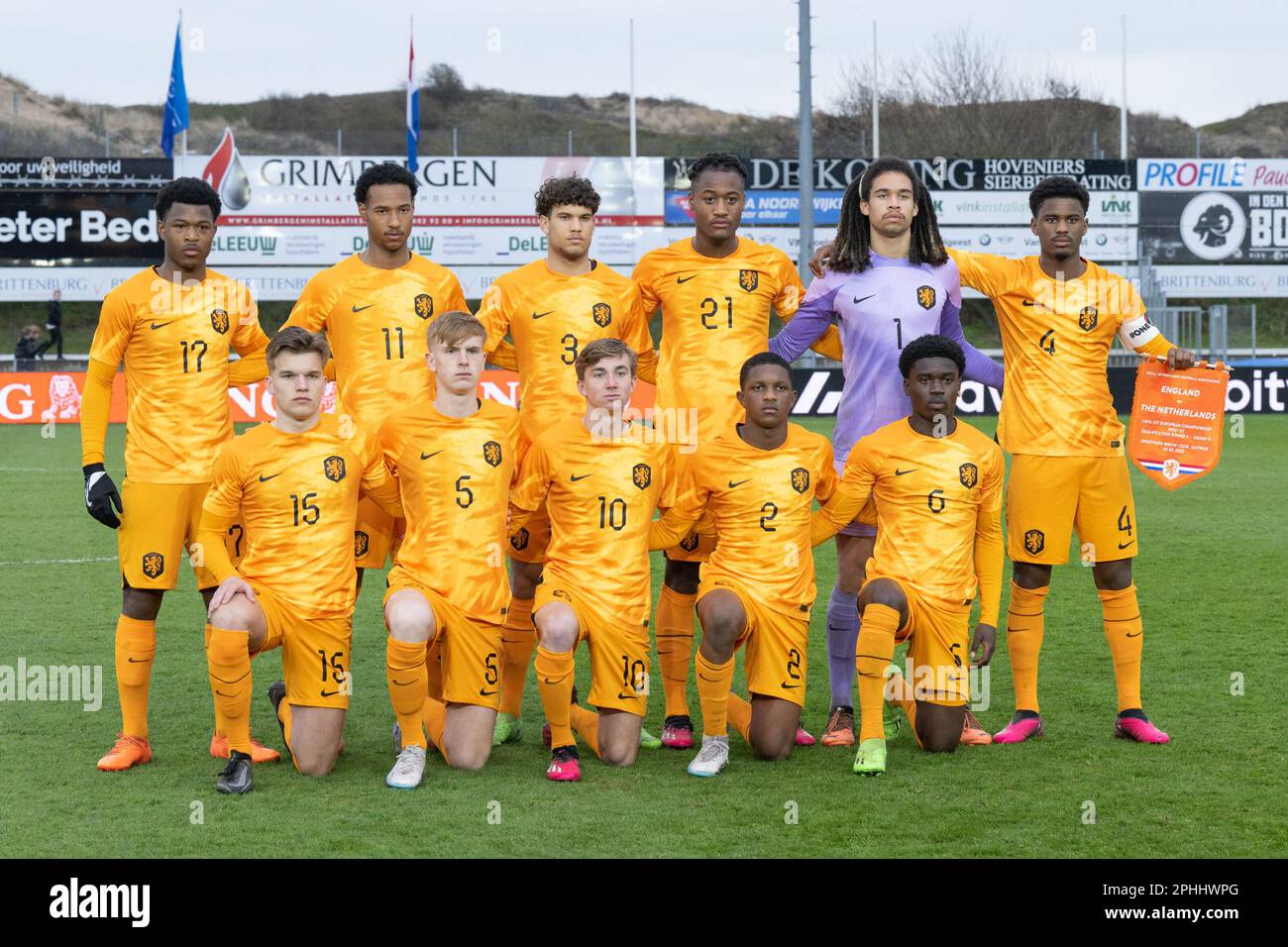 KATWIJK, NETHERLANDS - MARCH 28: Jorrel Hato of The Netherlands U17 ...
