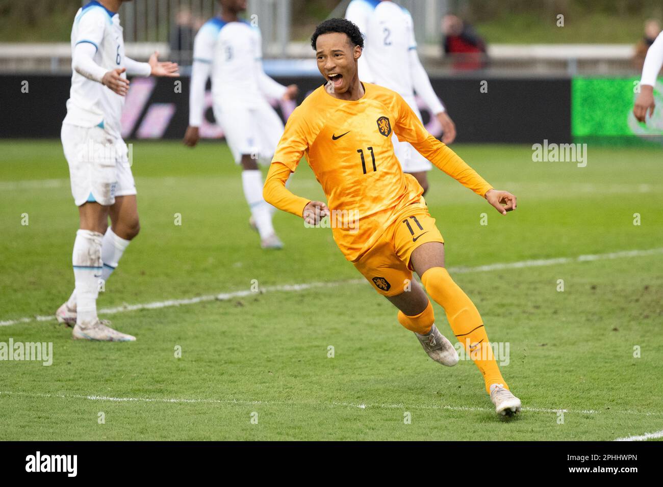 KATWIJK, NETHERLANDS - MARCH 28: Kayden Wolff of The Netherlands U17 ...