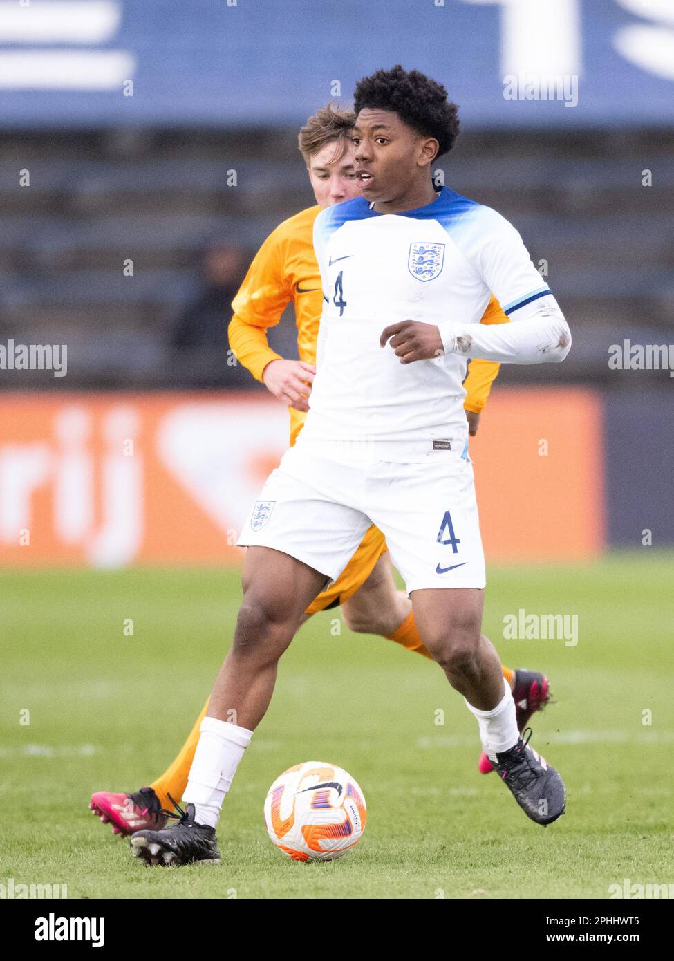 Katwijk, Netherlands. 28th Mar, 2023. KATWIJK, NETHERLANDS - MARCH 28: Myles Lewis of England ...