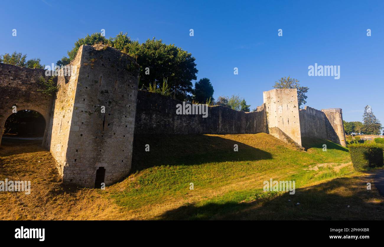 Walls of best preserved medieval town Provins in France Stock Photo - Alamy